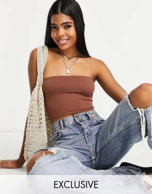 Stradivarius - Bandeau sans coutures - Chocolat | ASOS