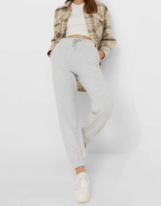 Stradivarius basic trackies in grey | ASOS