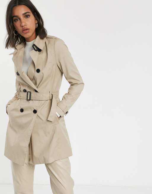 Stradivarius - Basis-trenchcoat i lys beige | ASOS