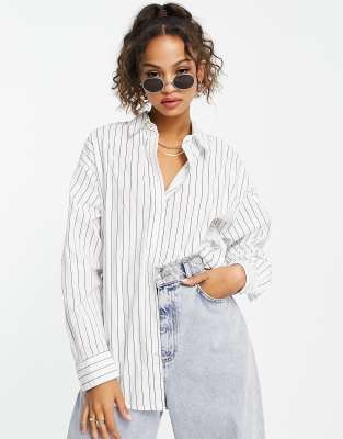 Stradivarius - Chemise à fines rayures noires | ASOS