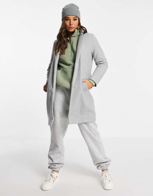Stradivarius Elegante Jas In Grijs Asos
