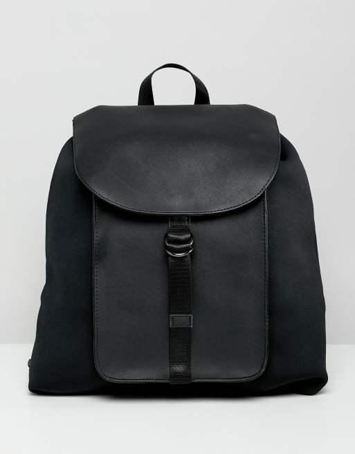 Stradivarius Neoprene Backpack In Black | ASOS