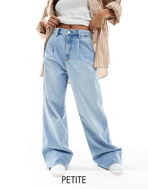 Stradivarius Petite - Jean ample - Bleu clair délavé | ASOS Stradivarius Petite - Jean ample - Bleu clair délavé | ASOS