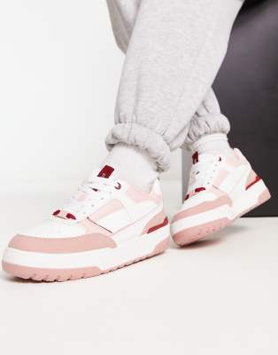 Stradivarius retro trainer in pink | ASOS