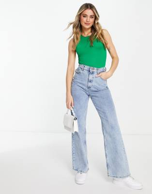 Stradivarius seamless body in green | ASOS