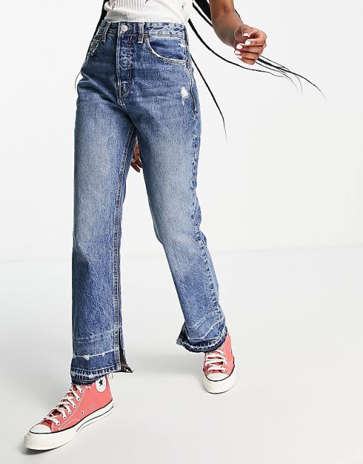 Stradivarius ultimate vintage straight in medium blue | ASOS Stradivarius ultimate vintage straight in medium blue | ASOS