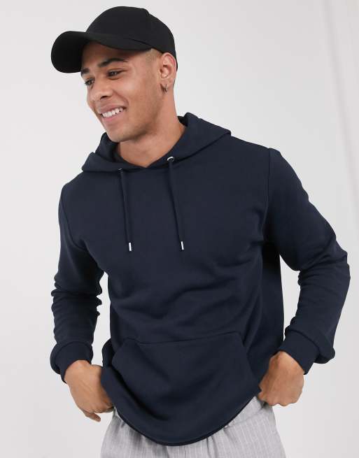 Sudadera Azul Marino Con Capucha De Asos Design Asos