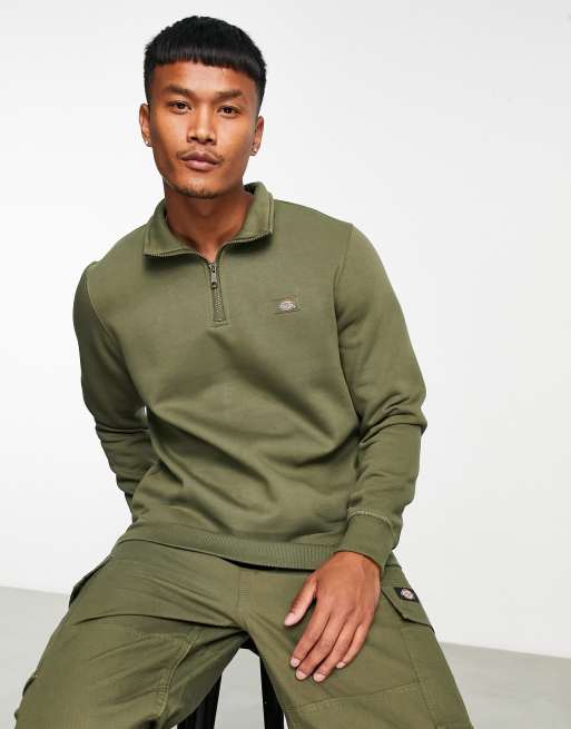 Sudadera Caqui Con Cremallera Corta Oakport De Dickies Asos