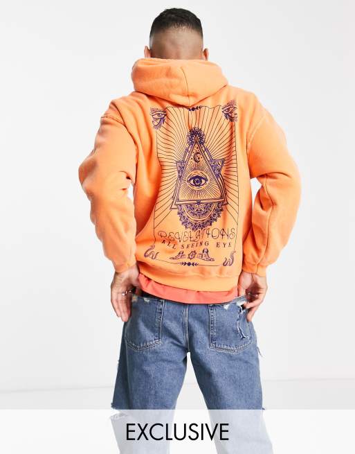 Sudadera Con Capucha Logo Y Lavado ácido Color óxido De Collusion Asos