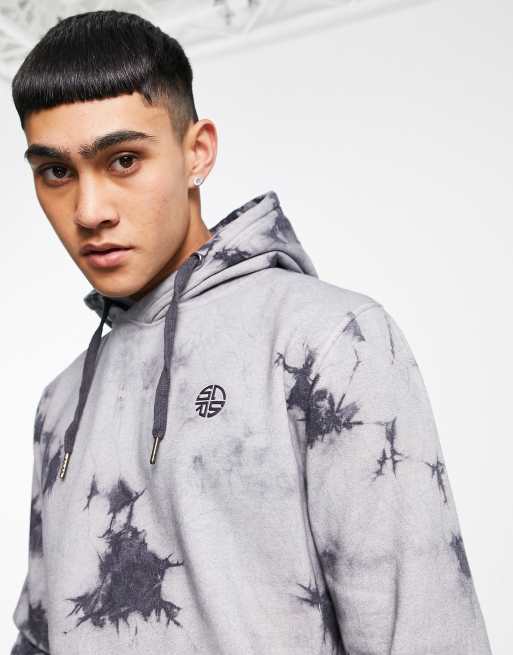 Sudadera Negra Con Capucha Y Lavado ácido De Soul Star Parte De Un