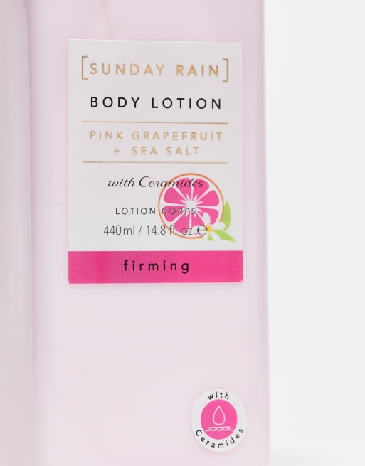 Sunday Rain Pink Grapefruit & Sea Salt Body Lotion 440ml | ASOS