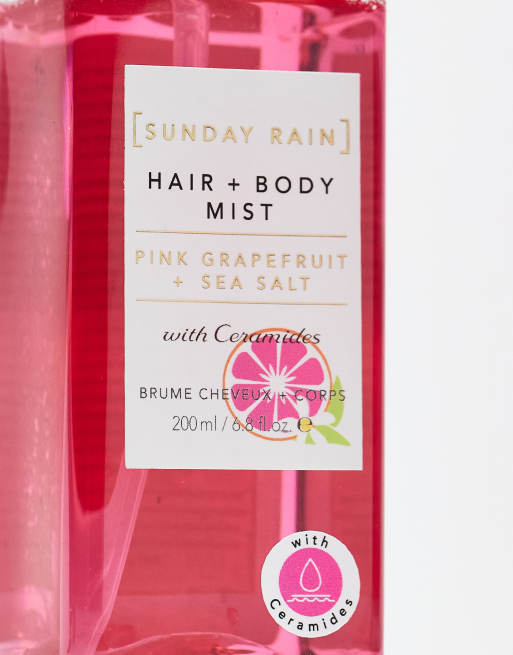 Sunday Rain Pink Grapefruit & Sea Salt Hair & Body Mist 200ml | ASOS