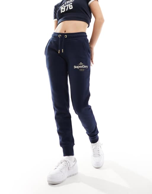Superdry Schmal Geschnittene Edle Jogginghose In Nautischem