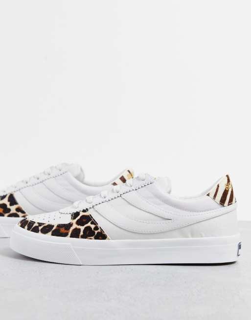 Superga trainers in white and zebra | ASOS