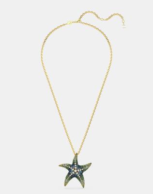 Swarovski Idyllia starfish pendant and brooch necklace with crystal ...