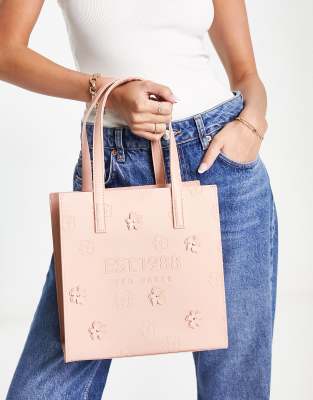 Ted Baker Flercon applique floral small icon bag in pink | ASOS