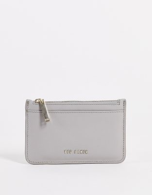 Ted Baker Garcia zip coin purse in grey | ASOS