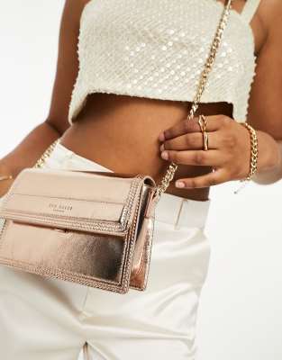 Ted Baker Libbe cross body bag in rose gold | ASOS