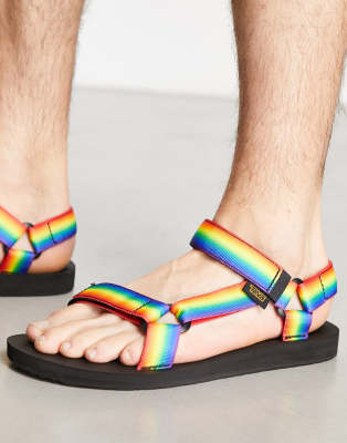 Teva original universal pride sandals in multi | ASOS