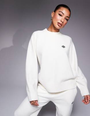 The Couture Club co-ord knit emblem jumper in off white | ASOS