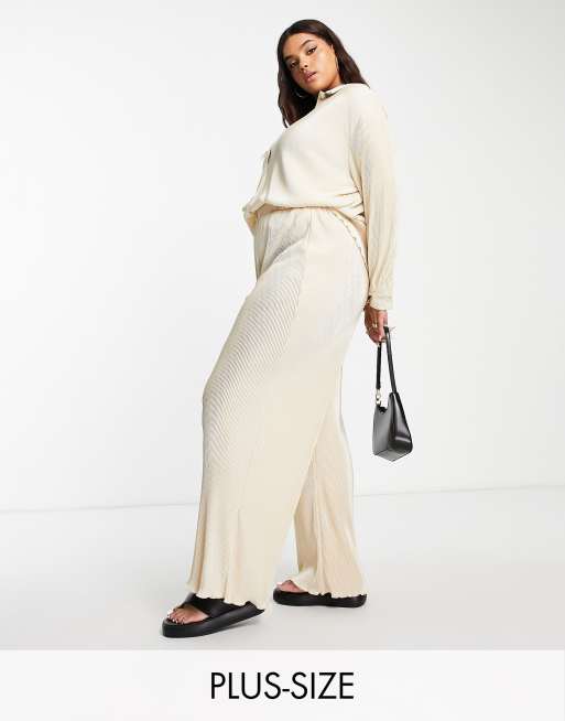 The Frolic Plus Pantalon Densemble Décontracté Coupe Droite En Tissu