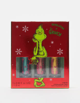 The Grinch x Revolution Don't Give a Grinch Liquid Eyeshadow Set | ASOS