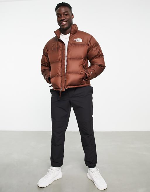 The North Face 1996 Retro Nuptse down puffer jacket in dark The North Face 1996 Retro Nuptse down puffer jacket in dark