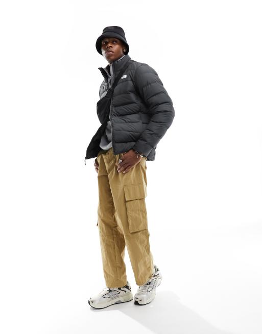 The North Face Aconcagua 3 Steppjacke in Grau mit Daunenfullung ASOS