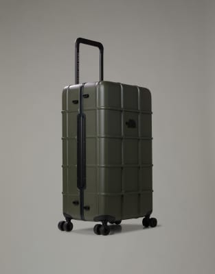 The North Face all weather wheeled suitcase in green and black | ASOS