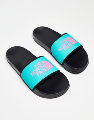 The North Face - Base Camp III - Slippers in blauw en zwart | ASOS