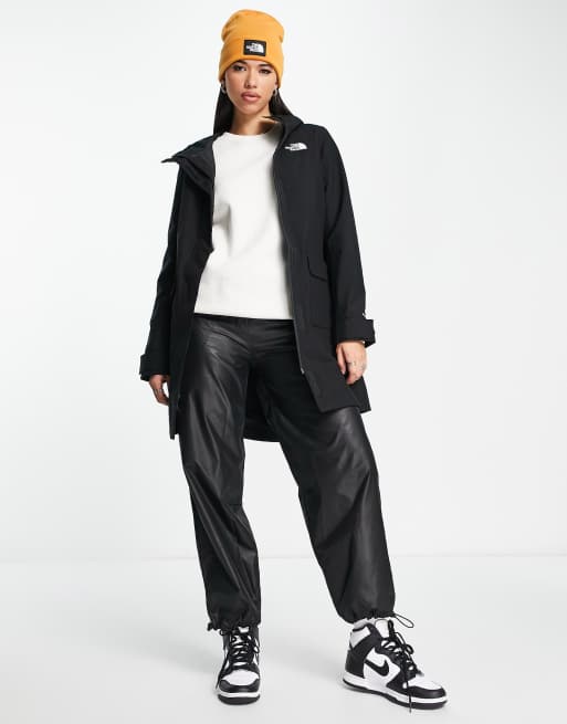 The North Face City Breeze II Parka Regenjacke in Schwarz ASOS