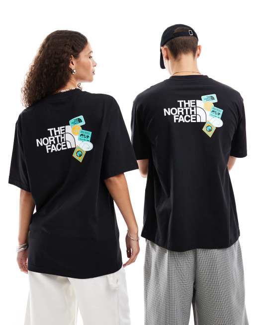 The North Face Expedition Stickers back print oversized t-shirt in ...