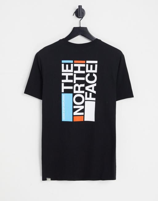 The North Face Flag 2 T Shirt in Schwarz mit Ruckenprint exklusiv bei ASOS ASOS