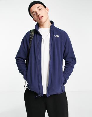 The North Face Glacier 100 Sweatshirt in Marineblau mit durchgehendem ReiBverschluss ASOS