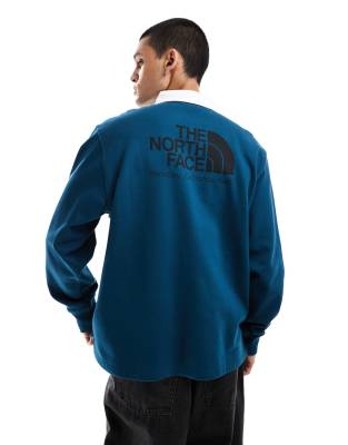 The North Face - Heritage - Blå rugby-polo | ASOS