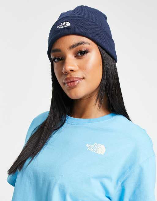 The North Face Norm Shallow beanie in navy | ASOS