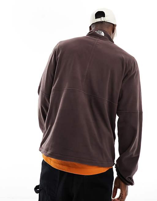 The North Face Polartec 1/2 zip fleece in brown | ASOS The North Face Polartec 1/2 zip fleece in brown | ASOS