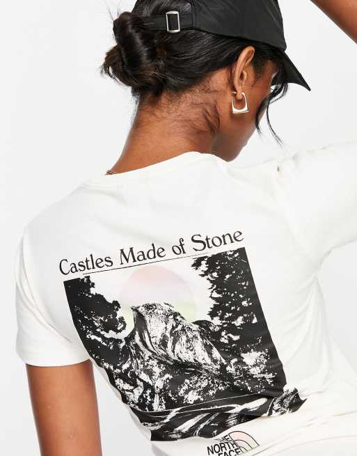 The North Face - Regrind Castles - T-shirt imprimé au dos - Crème | ASOS