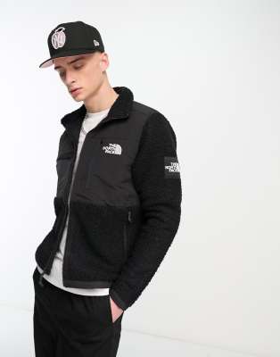 The North Face Seasonal Denali borg fleece jacket in black | ASOS
