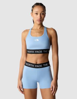 The North Face - Sport-bh in staalblauw | ASOS