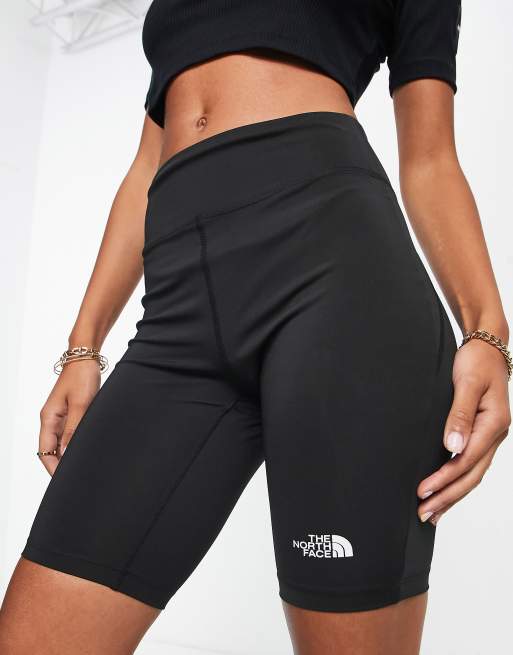 The North Face Standard high waist legging shorts in black | ASOS