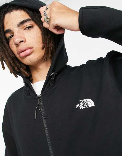 The North Face Tech Fleece Kapuzenjacke in Schwarz