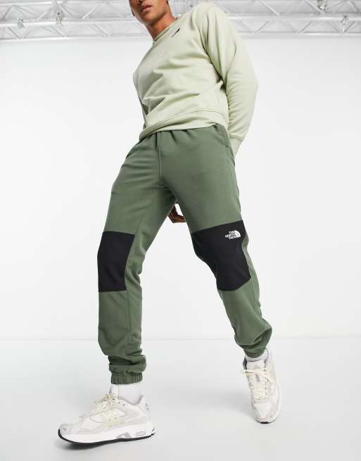 The North Face TKA Glacier Jogginghose aus Fleece in Khaki und Schwarz ASOS
