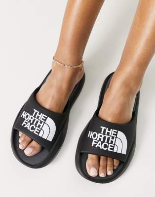 The North Face Triarch sliders in black | ASOS