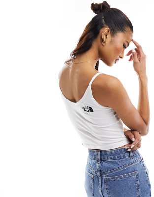 The North Face – Vitt kort linne – Endast hos ASOS | ASOS
