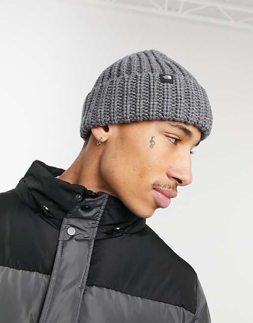 The North Face Watchman chunky knit beanie in gray | ASOS The North Face Watchman chunky knit beanie in gray | ASOS