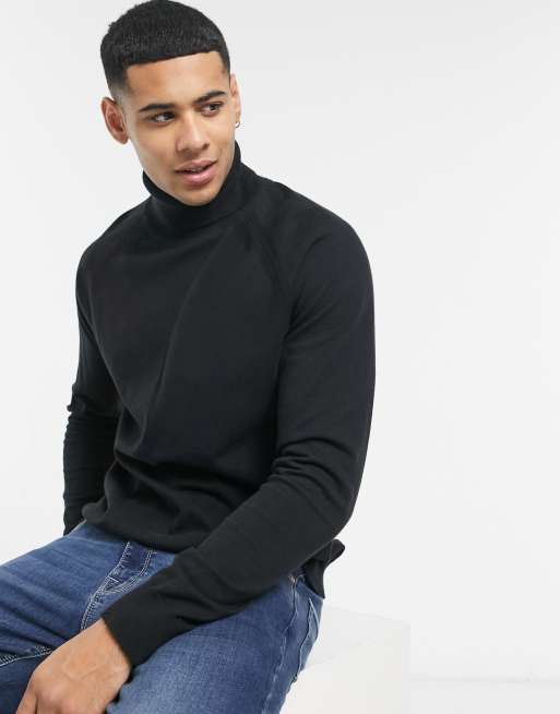 Threadbare Bryant sweater in black | ASOS