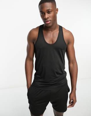 Threadbare Fitness stringer training vest in black | ASOS