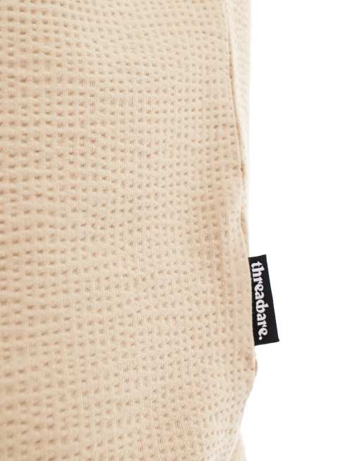 Threadbare relaxed fit t-shirt in stone texture | ASOS