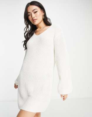 Threadbare - Rhiannon - Robe pull ample - Blanc | ASOS